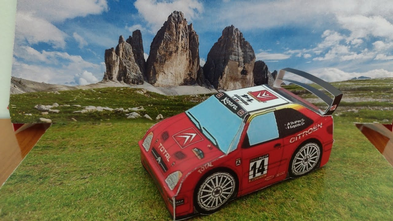 DIY Printable Super Deformed Papercraft Paper Model of a Citroen XSARA ...