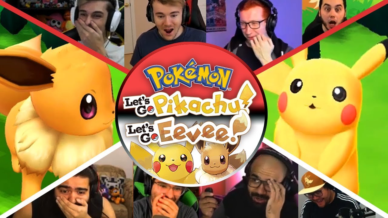 Poketubers React To Catching Their First Pokemon In Pokemon Lets Go ...