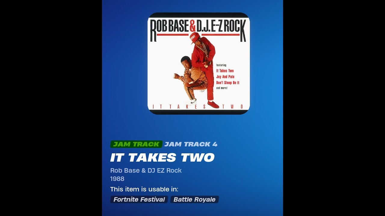 Rob Base & DJ Ez Rock - It Takes Two (1988) | BEFORE YOU BUY | Fortnite ...