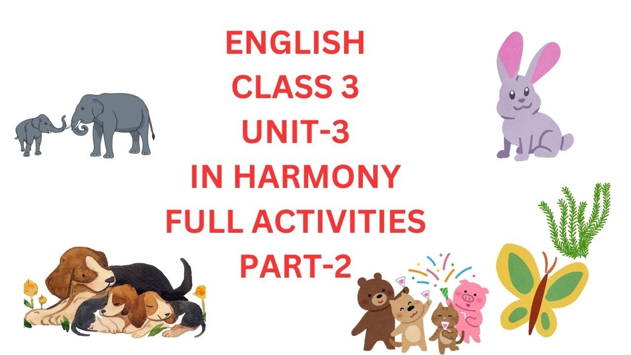 ENGLISH CLASS 3 UNIT-3 - YouTube
