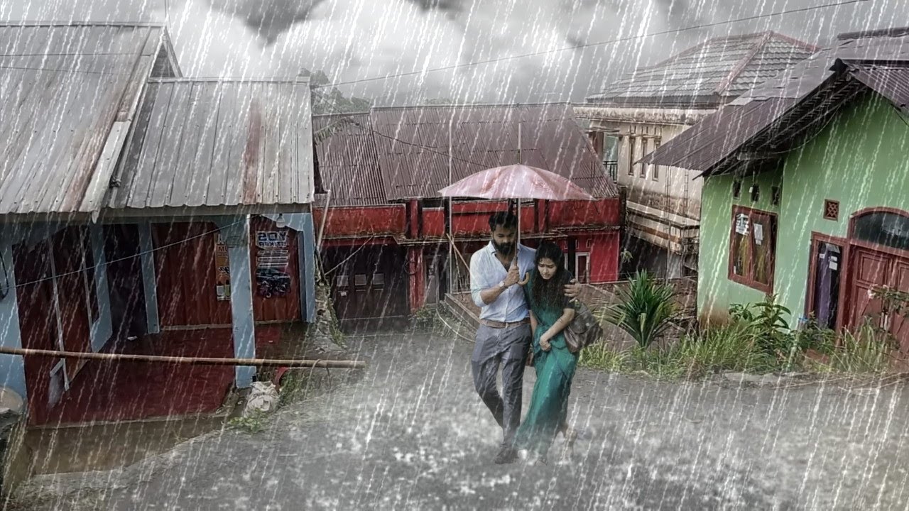 INSANE STORM! Nonstop Heavy Rain & Thunder in Indonesia..Walking in the ...
