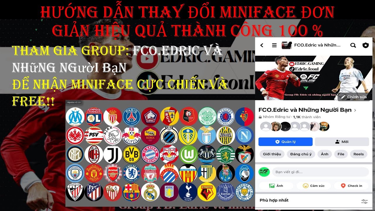 FC ONLINE - Cách Thay Đổi Miniface của cầu thủ thành công 100% - EDRIC.GAMING - YouTube