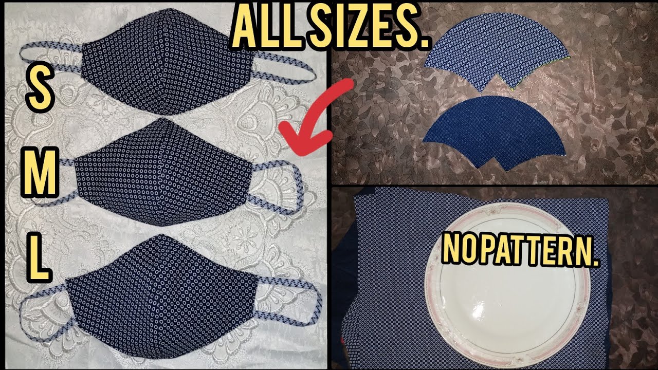 Very easy and new style face mask (s,m,l). - YouTube