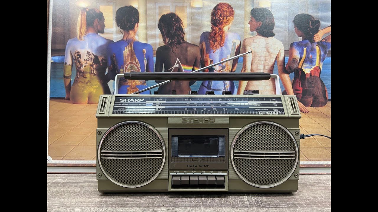 Vintage Sharp GF-4343 Stereo Radio Cassette Recorder Boombox - YouTube