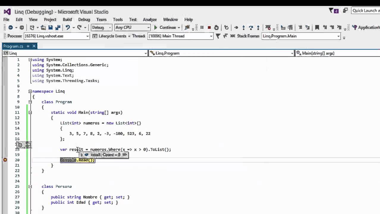 Introducción a LINQ | LINQ | Programando en C# - YouTube