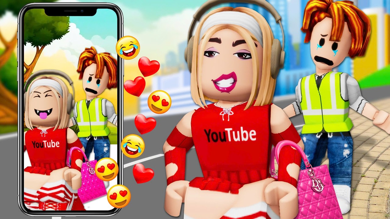 ROBLOX Brookhaven 🏡RP - FUNNY MOMENTS: My Girlfriend is a Youtuber ...