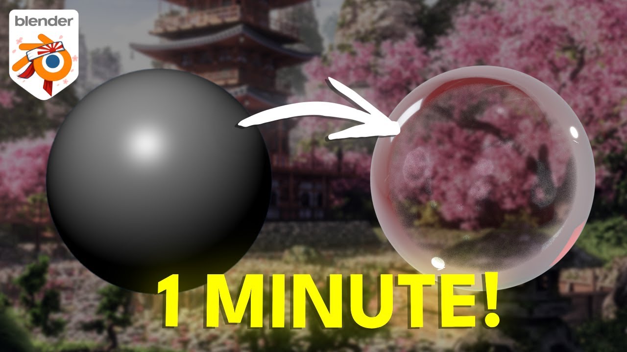 How to Make a Transparent Glass in Blender in 1 Minute! - YouTube