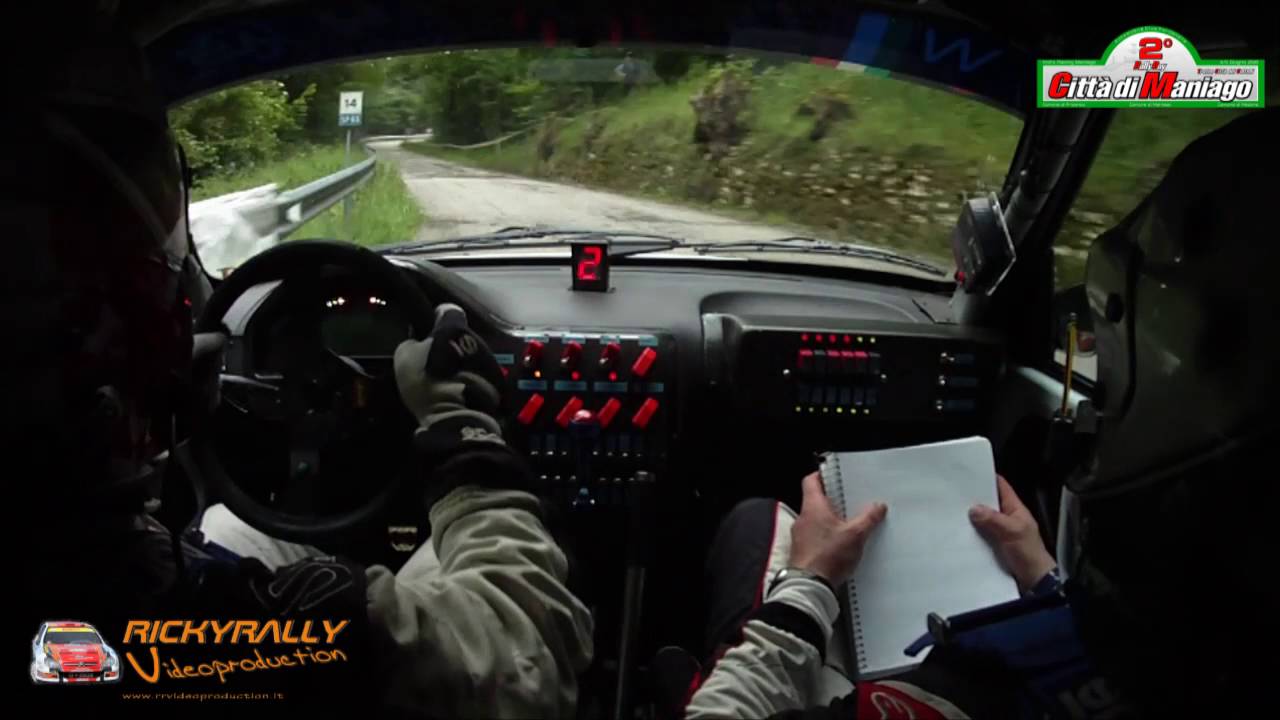 CAMERA CAR FRIGATO BARISON 2° RALLYDAY CITTA' DI MANIAGO 2016 P S 4 ...