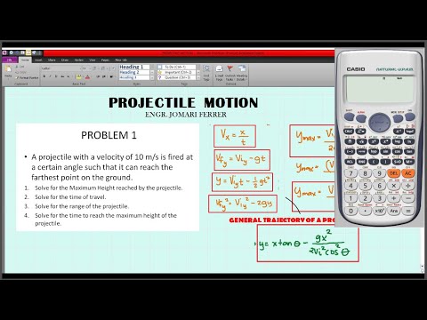 PROJECTILE MOTION - PART 2 - | Sample Problems - YouTube