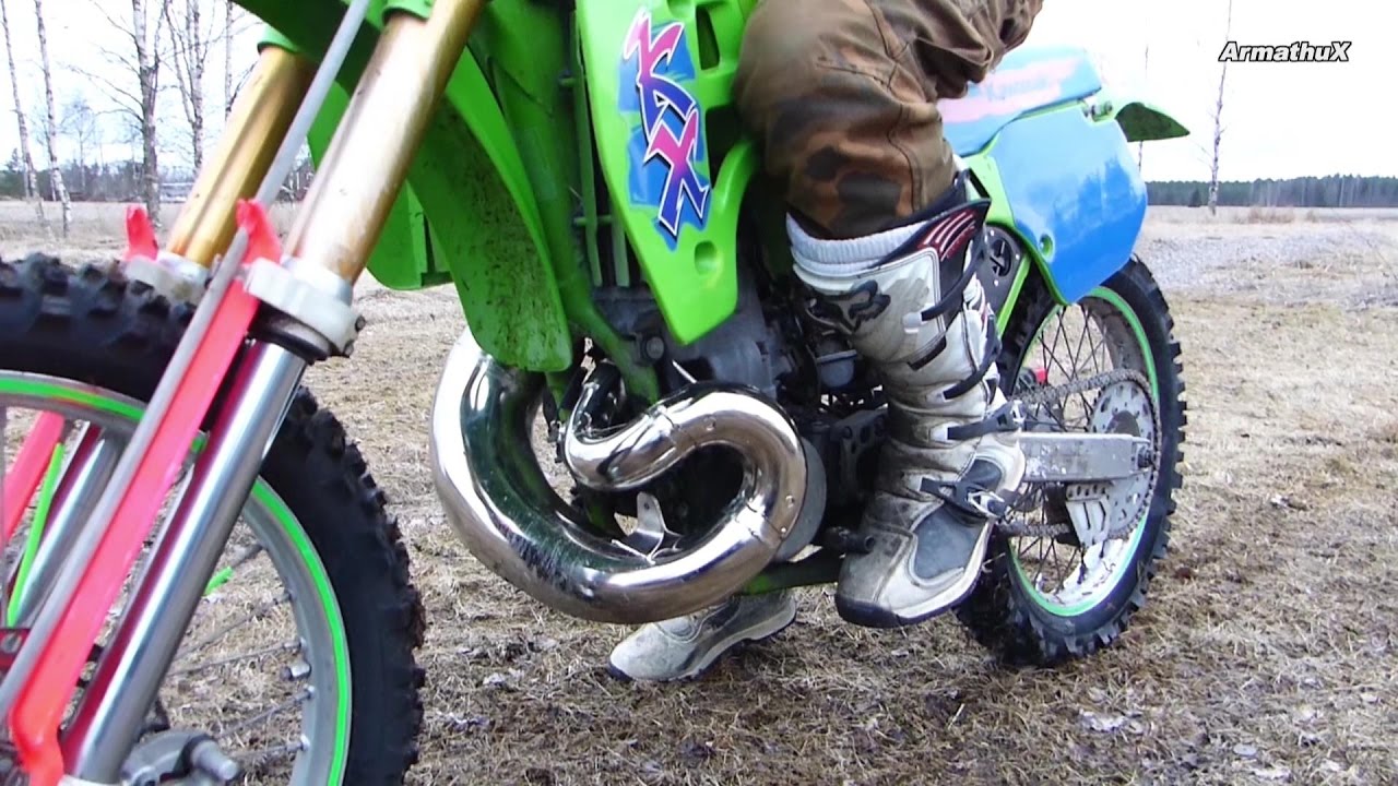 KX500 - FMF Gnarly Pipe Soundcheck - YouTube