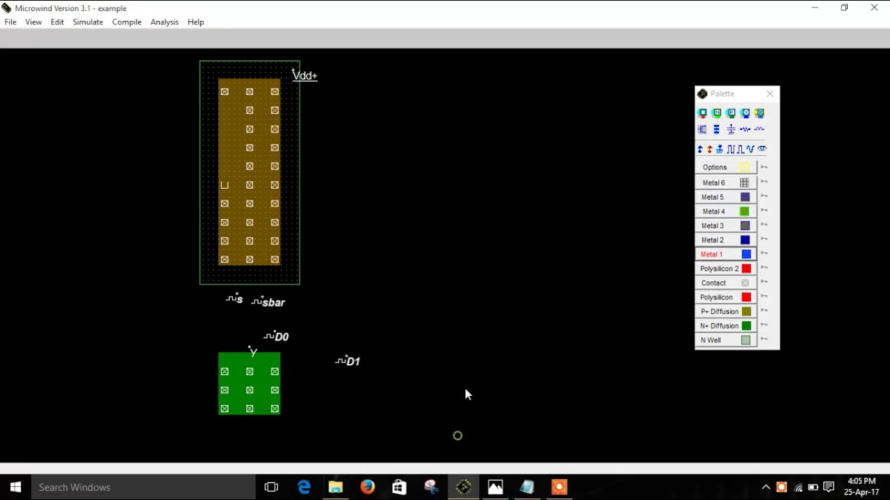 Implementation of a CMOS 2:1 MUX layout using Microwind (Part2) - YouTube