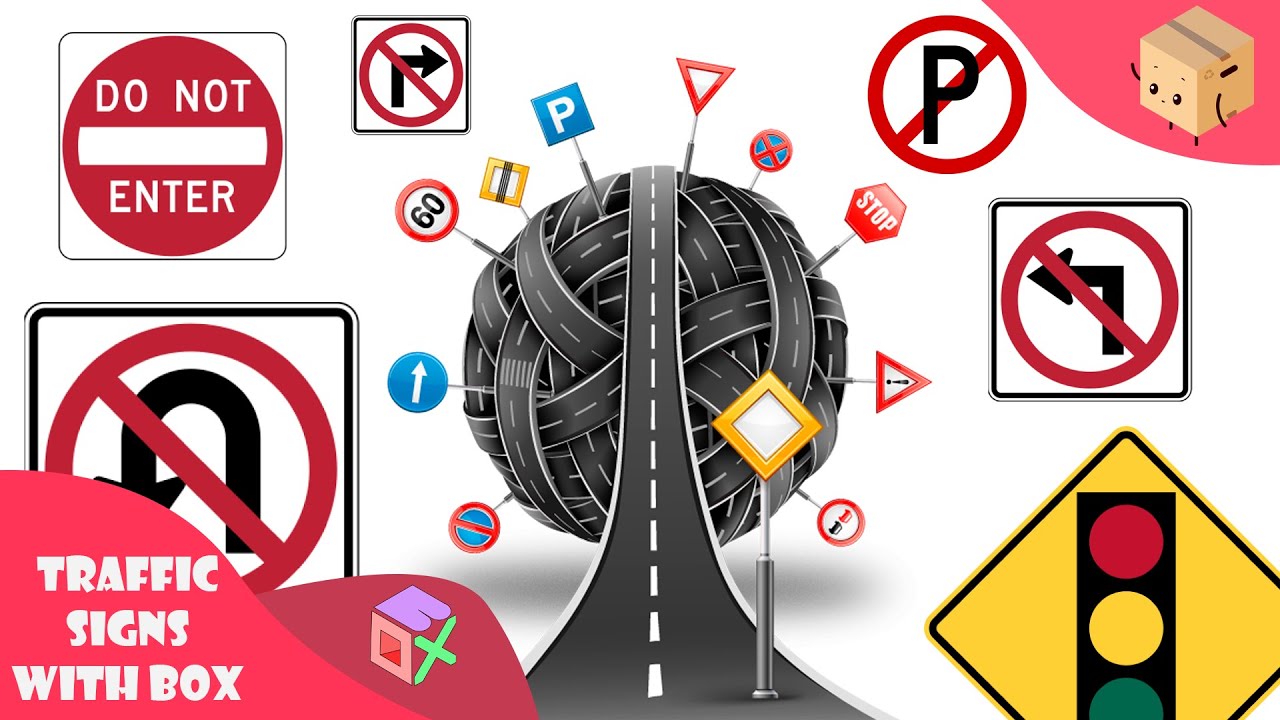 TRAFFIC | TRAFFIC SIGNS | TRAFFIC SIGNS WITH BOX | SIGNS | KIDS VIDEO ...