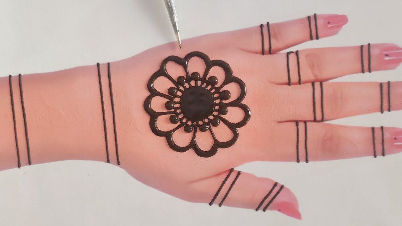asaan mehndi design | hathon ki mehndi design | easy and simple mehndi ...