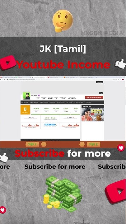 jk tamil youtube income | jk tamil | Turning Point - YouTube