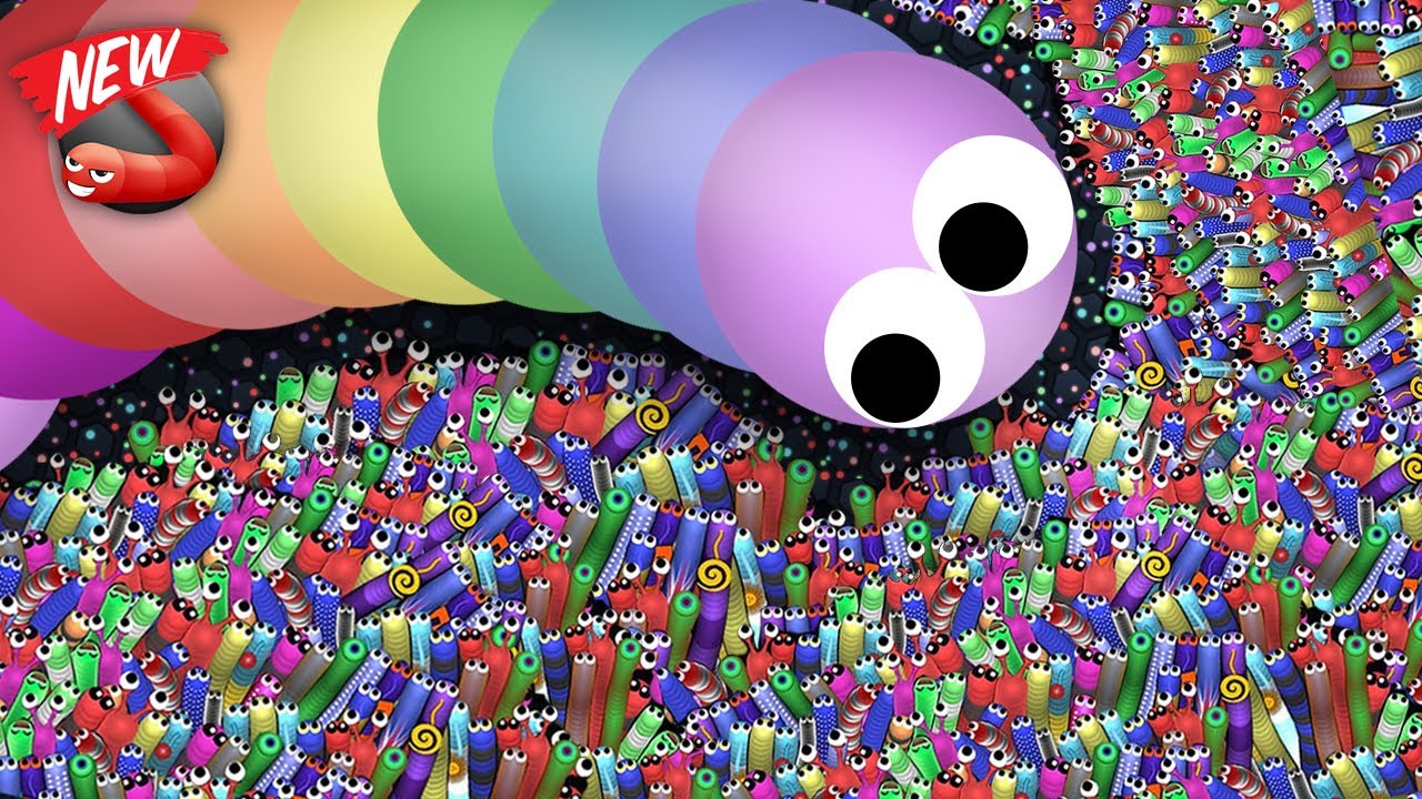 SLITHER.IO 🐍 Big Worm vs Troll Snakes Best Fun Epic Slitherio Online ...
