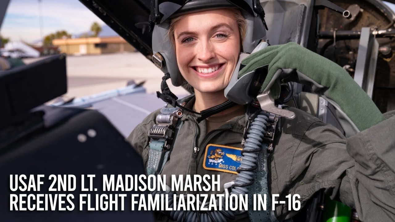 Miss America Receives Flight Experience in F-16 - YouTube