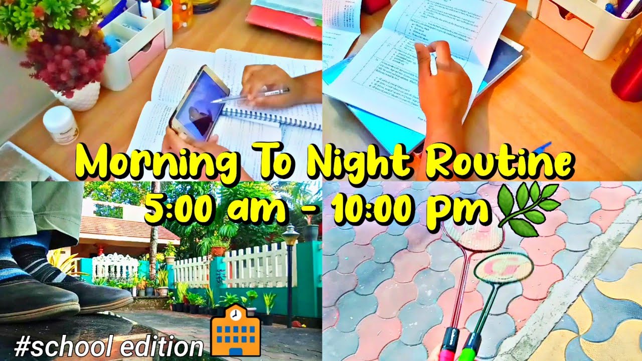 5:00 am-10:00 pm Morning To Night Routine|| Indian CBSE student||12th ...