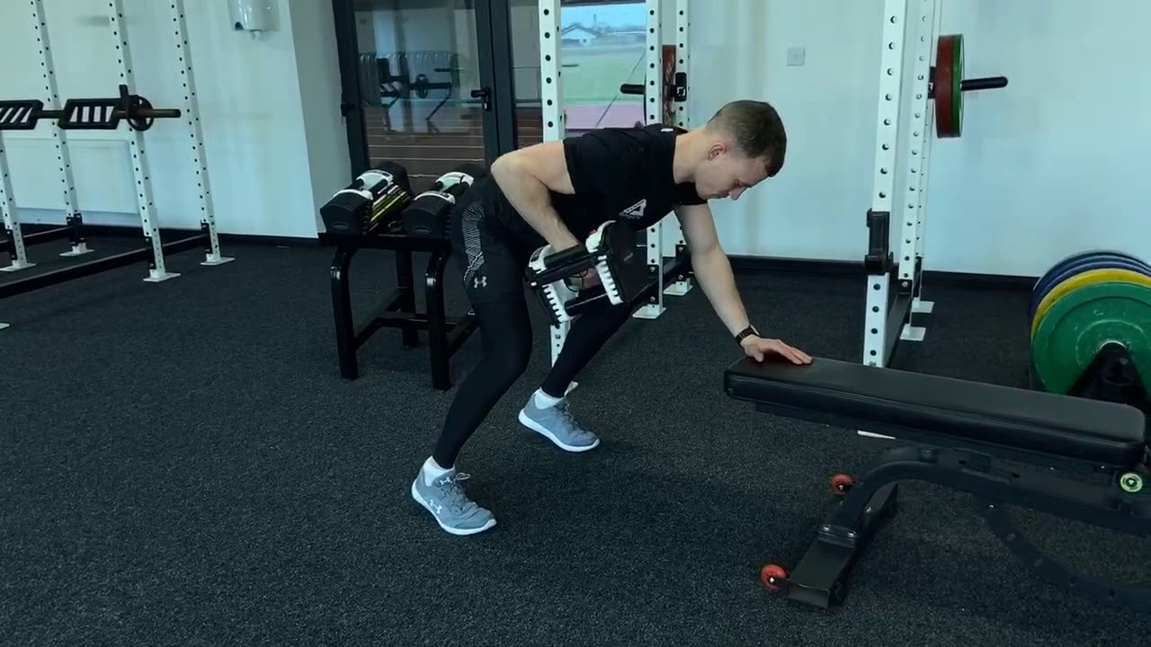 1 Arm 2 Leg Row - DB - YouTube