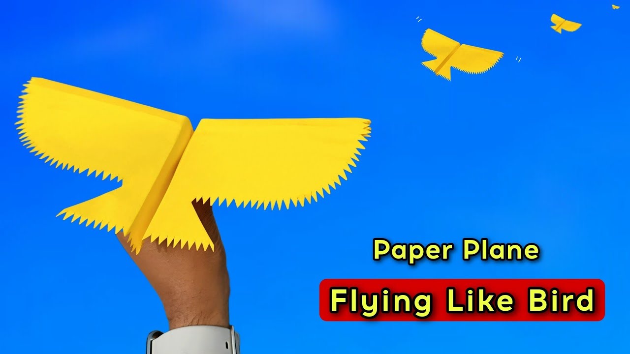 Paper plane (flying like bird), best paper flying eagle, how to make ...