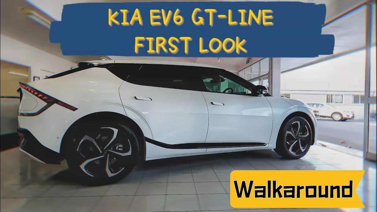 Kia EV6 GT-Line Long Range 2022 in Snow White Pearl Interior Exterior ...