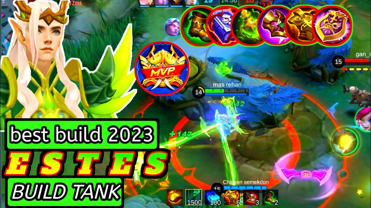 estes best build 2023 tank !!! auto MVP, gameplay estes roam - YouTube