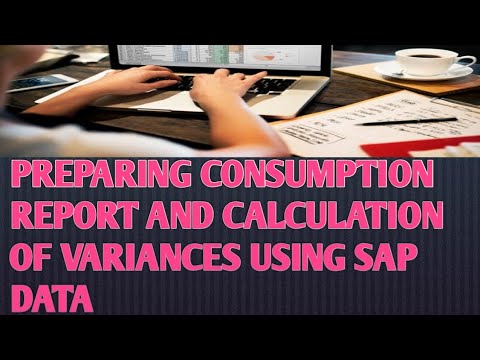 How to prepare consumption report and calculate variances - YouTube