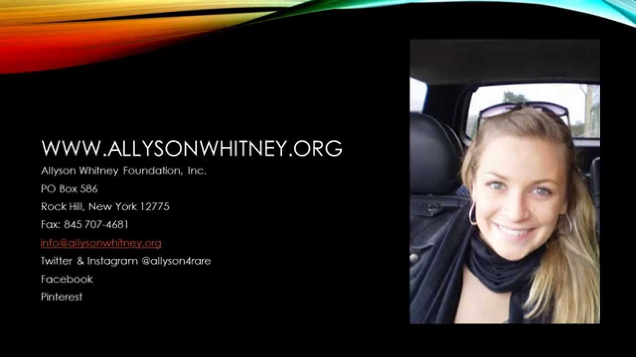 Allyson Whitney Foundation 2014 Year in Review - YouTube