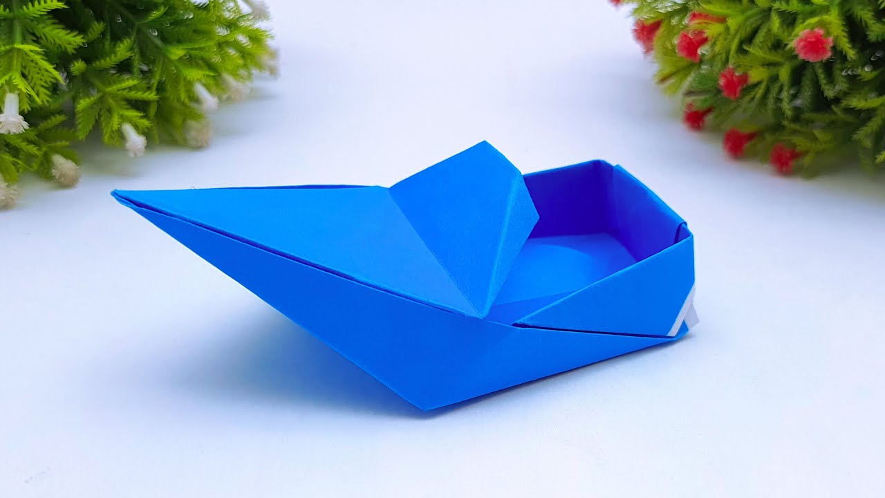 DIY Speed Boat Making Tutorial Using Paper | Handmade Paper Floating ...