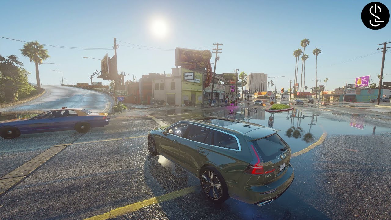 Realistic Ray Tracing on GTA 5 - Realistic weather & lighting graphics ...