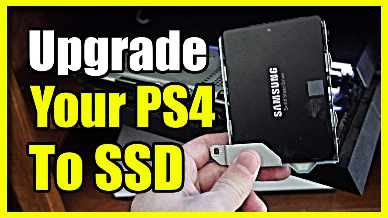 How to Upgrade PS4 HDD to SDD for FASTER loading Times (Install ...