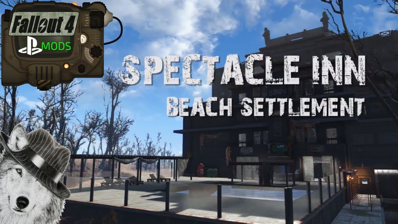Fallout 4 PS4 Mods: Spectacle Inn, the largest hotel settlement - YouTube