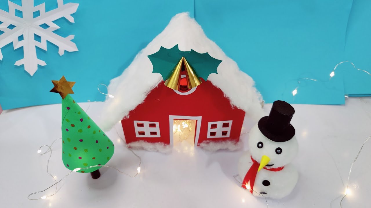 DIY Amazing Christmas House Using Paper Very Easy Tricks 😅/ Christmas ...