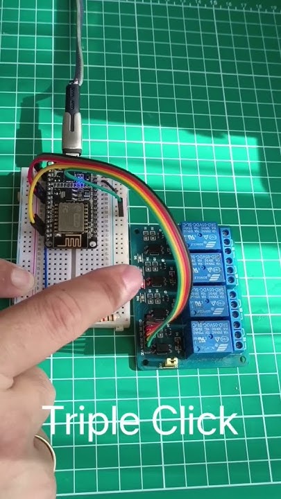Single Double Triple Long Press Pushbutton Arduinoiot Esp32 Relay Arduino Youtube 