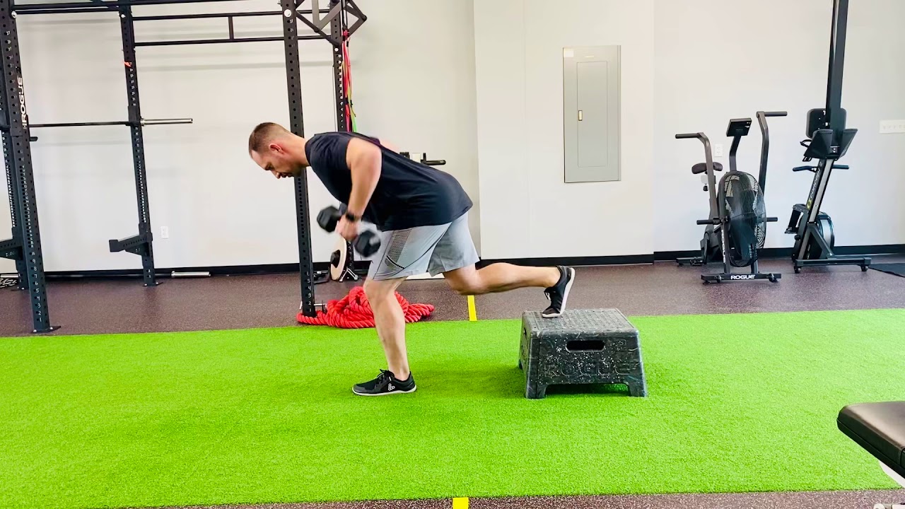 2DB Bulgarian Split Squat Bent Row - YouTube