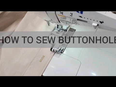 How To Sew Buttonhole - YouTube