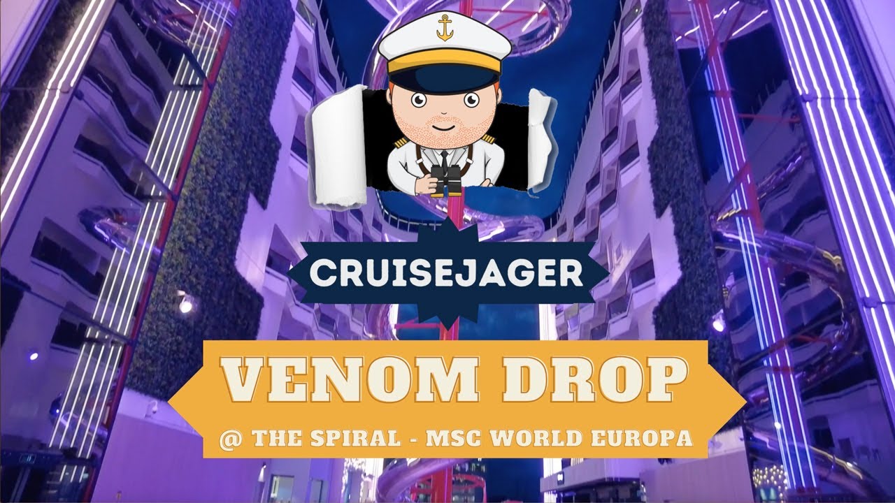 Venom Drop @ The Spiral - MSC World Europa - Riding the longest dry ...