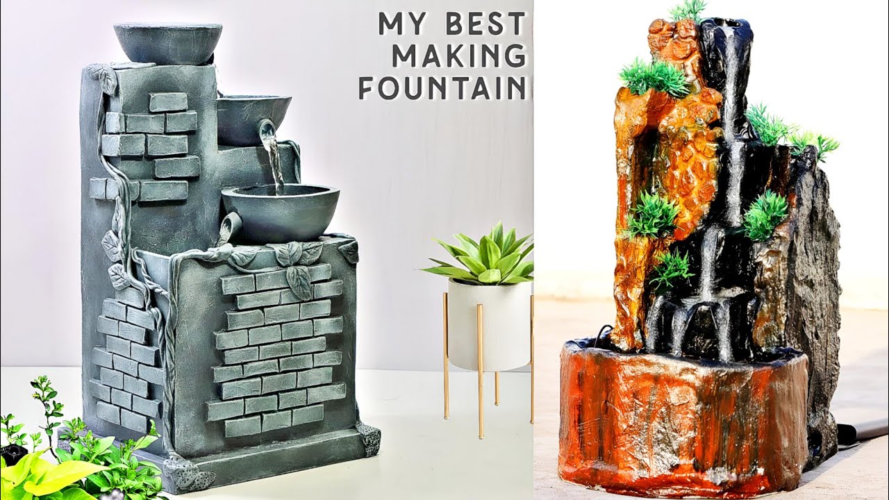 Diy Indoor Waterfalls Table Top Bamboo Water Fountain Indoor Style.