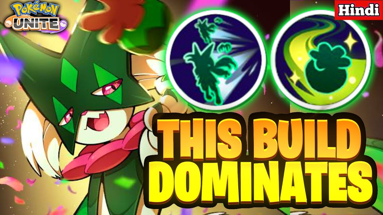 HOW TO PLAY FLOWER TRICK - DOUBLE TEAM MEOWSCRADA | Hindi Pokemon Unite ...