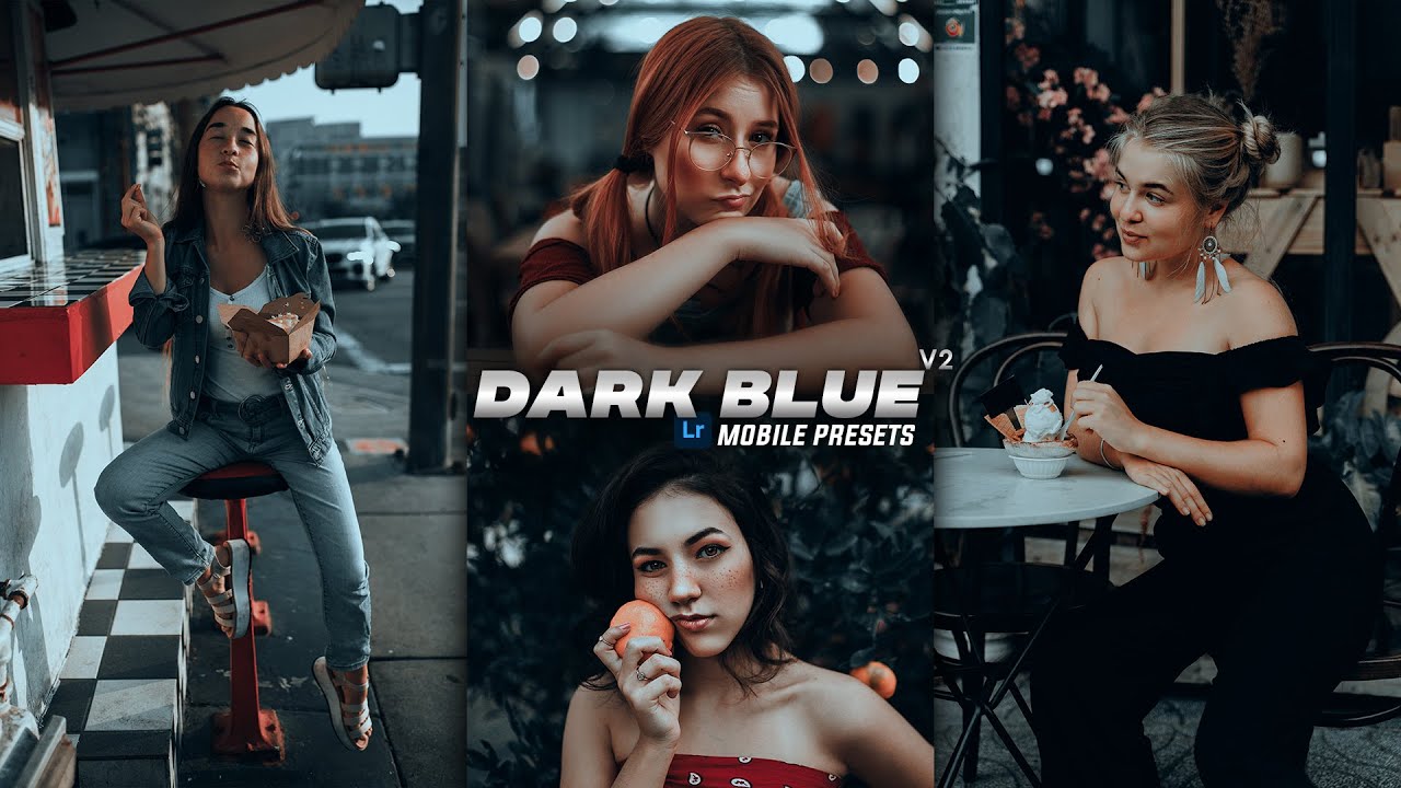 How to edit Dark Blue Presets | Lightroom Mobile Tutorial (DARK BLUEᵛ² ...