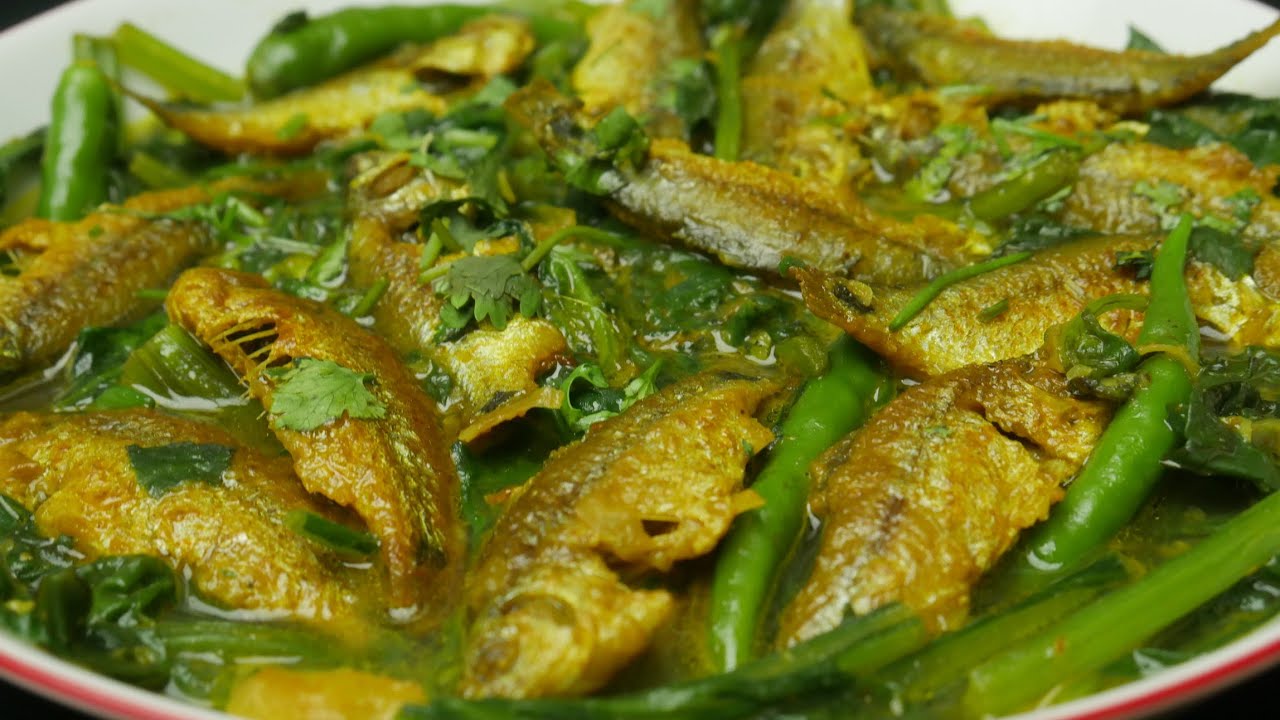 পুটি মাছ দিয়ে পালং শাক। Spinach with Puti mach - YouTube