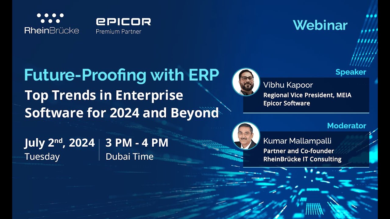Webinar: Future-Proofing with ERP – Top Trends in Enterprise Software for 2024 and Beyond #erp ...