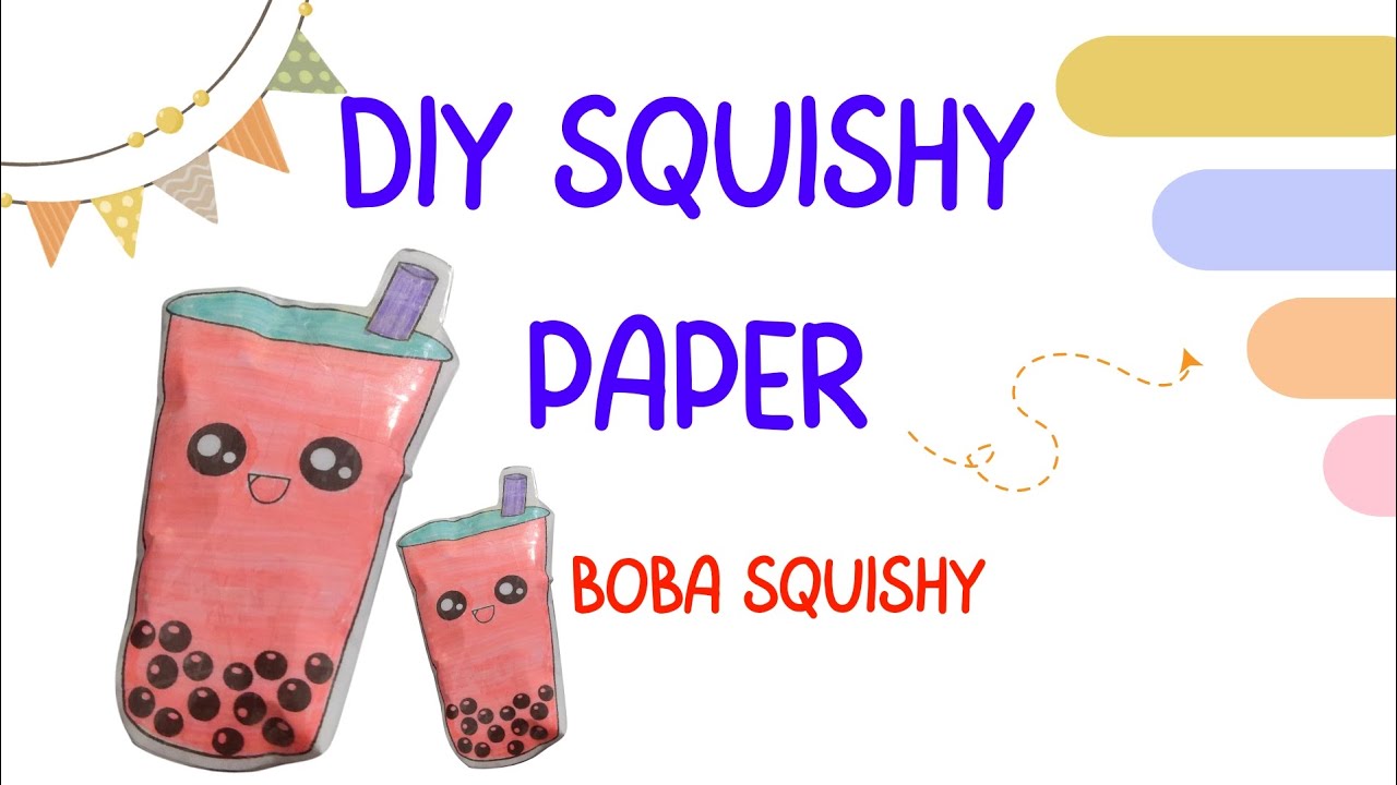 DIY Squishy Paper |Boba Squishy - YouTube