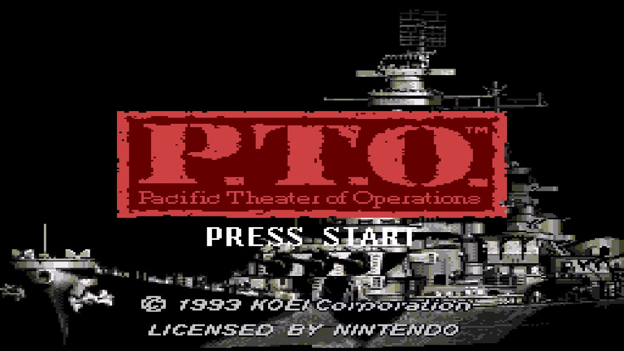 P.T.O. Pacific Theater of Operations (SNES) Intro - YouTube