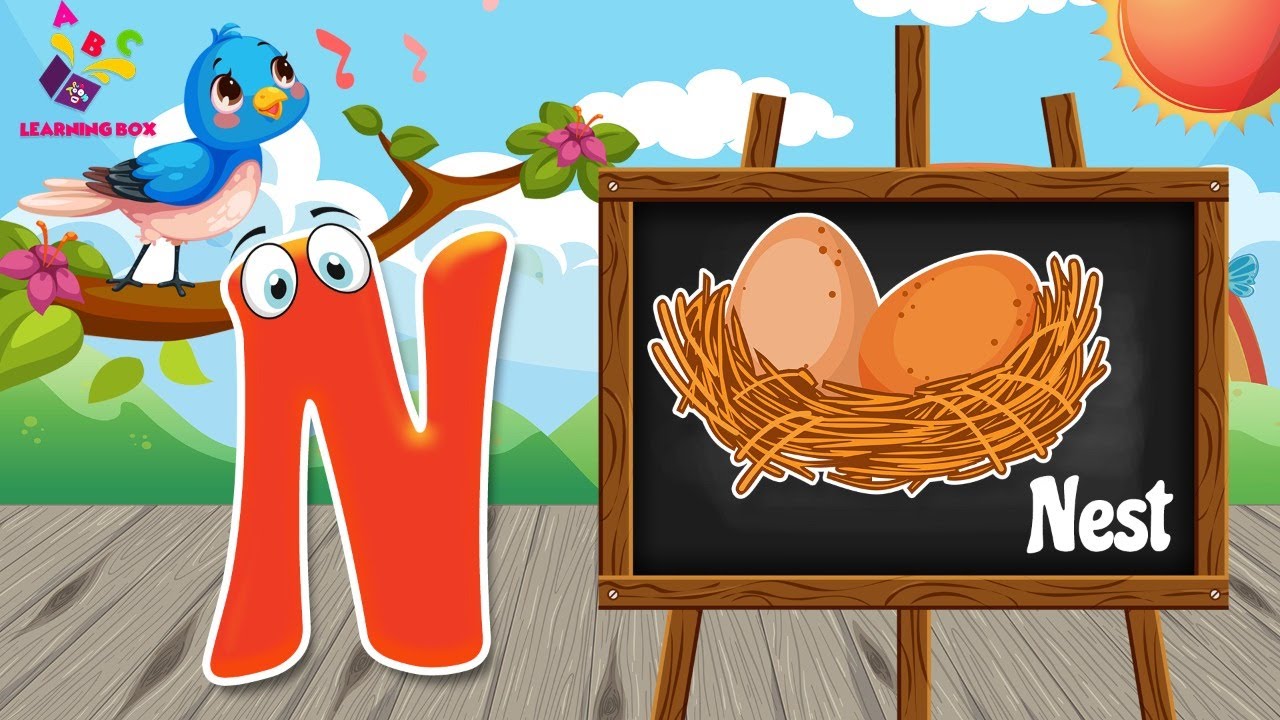 N for Nose | ABC Song | Nursery Rhymes | #alphabet | Online class ...