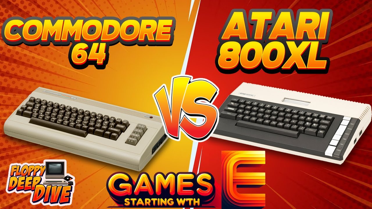 Retro Gaming Showdown: C64 vs. Atari 800XL - Six Classic 'E' Games ...