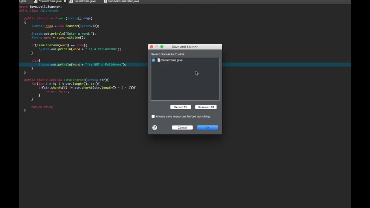How to Check for Palindromes in Java - YouTube