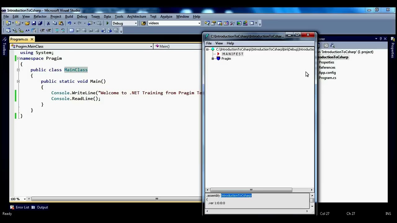ILDASM and ILASM - YouTube