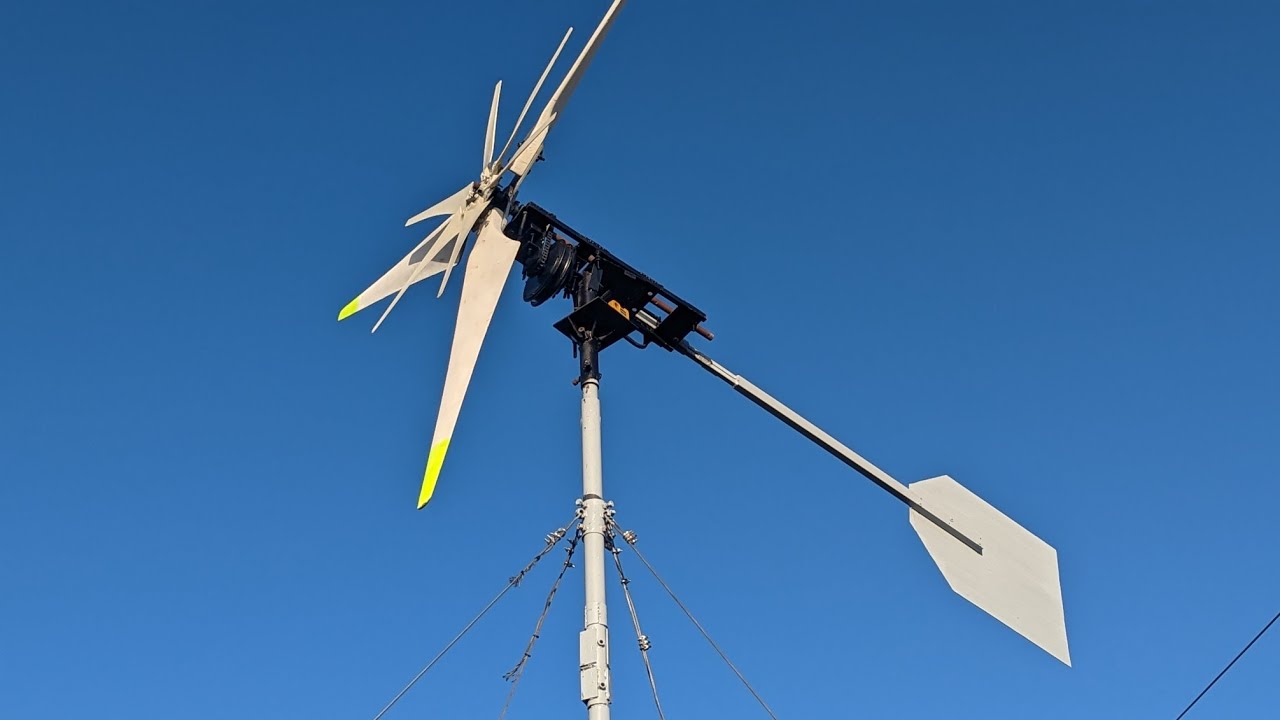Free Energy Project - Wind Turbine Very Windy - Lots of free ...