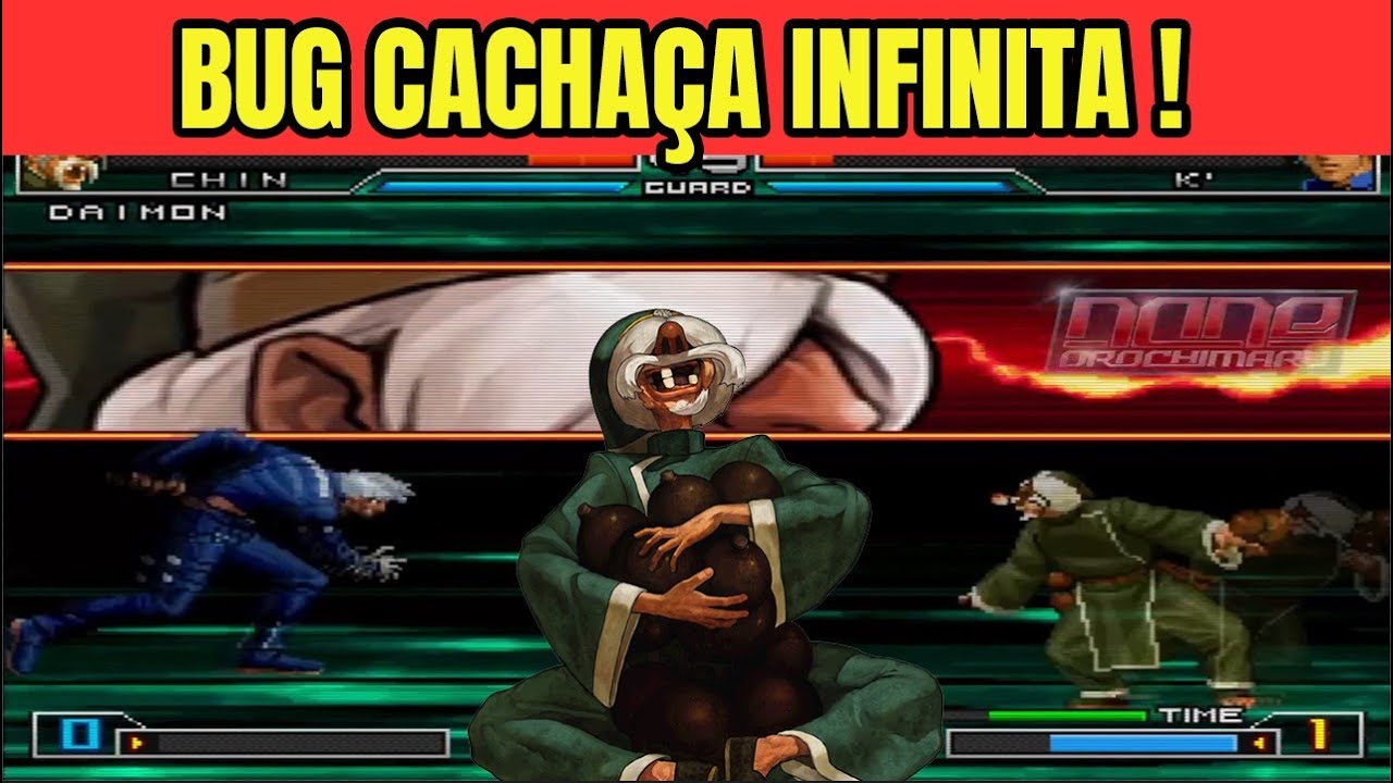 KOF 2002 UM (MUGEN) BUG DA CACHAÇA INFINITA É ROUBADO KKKK - YouTube