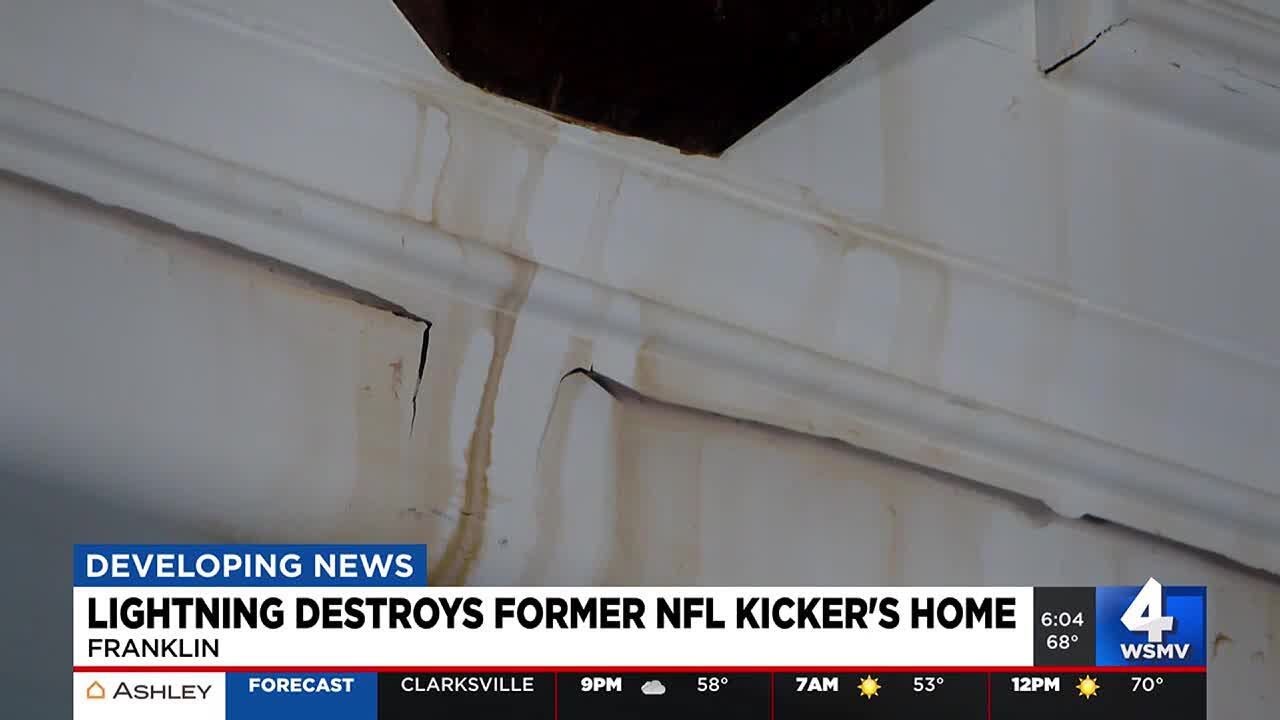 Former NFL All-Pro kicker’s TN home damaged after lightning strike ...